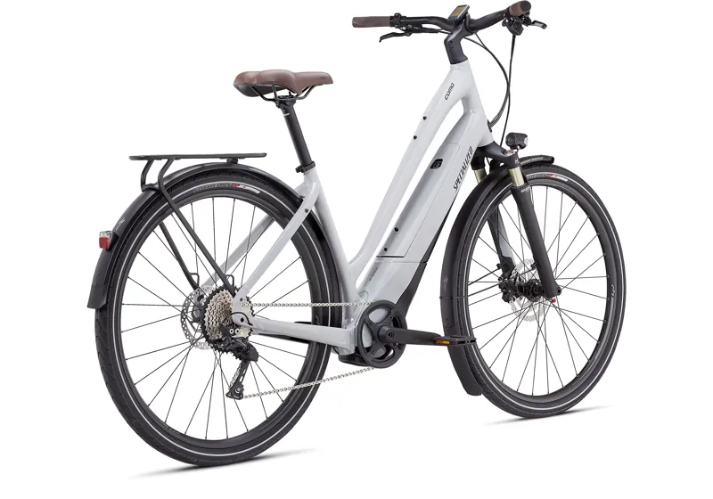 2021 Specialized Turbo Como 4.0 Electric Easy-Entry Hybrid Bike in White